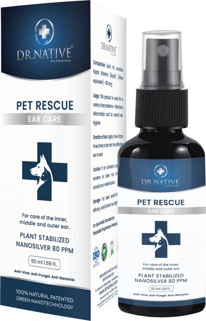 PET RESCUE EAR CARE – DR. NATIVE – GREEN NANOTECHNOLOGY